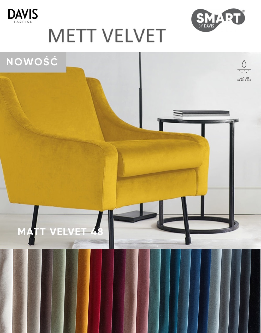 MATT VELVET - tkanina obiciowa | KALINDA.PL